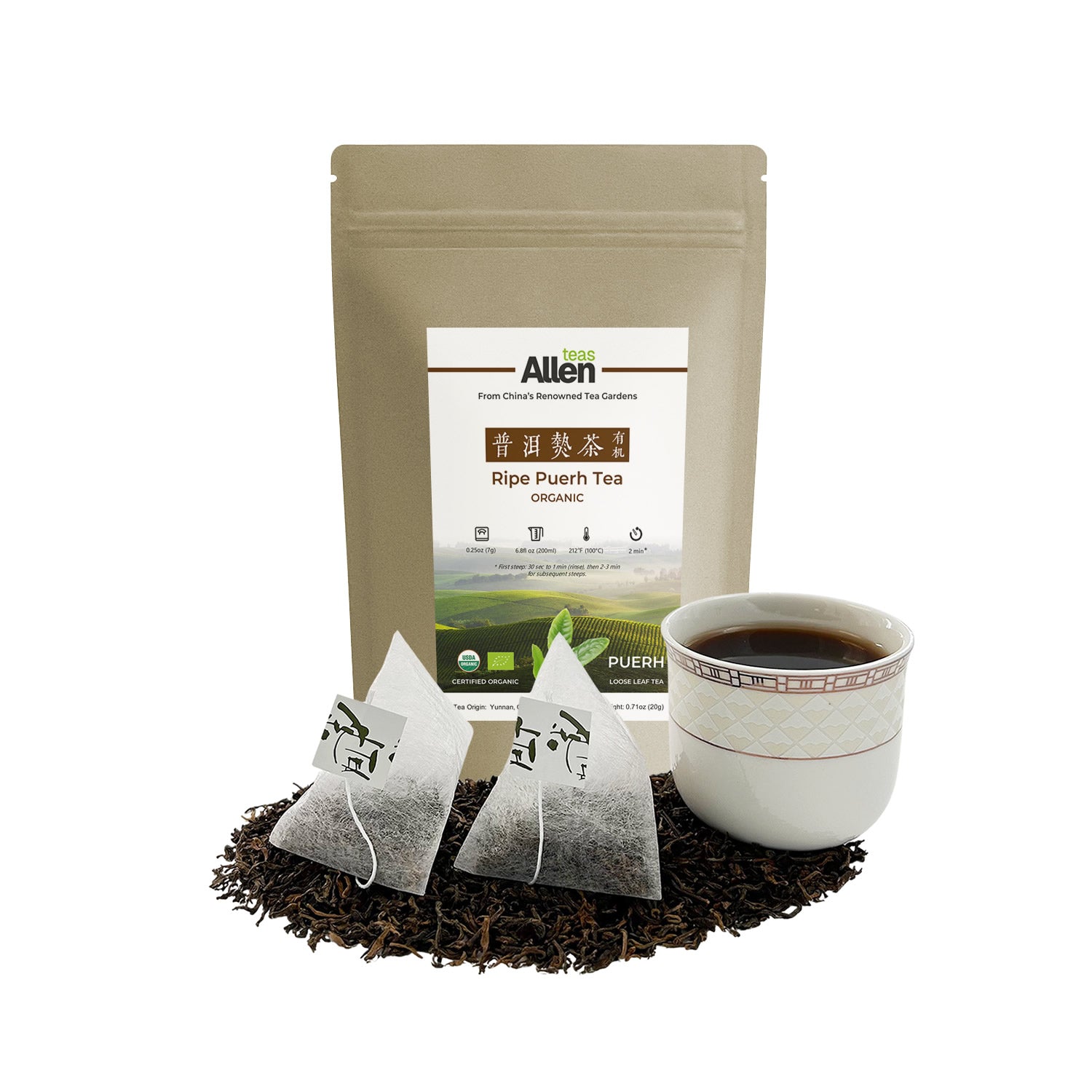 Organic Ripe Puerh Tea_Benefits_Dark Tea_Chinese Tea_Orangic Tea ...